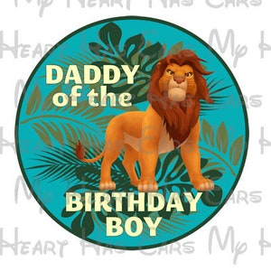 Simba Lion King Birthday Image Personalized ANY NAME NUMBER Png Clipart ...