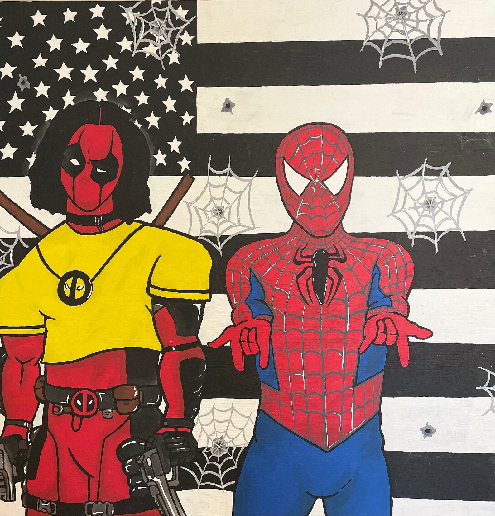 Deadpool X Spidey X Outkast 1of1 - Etsy