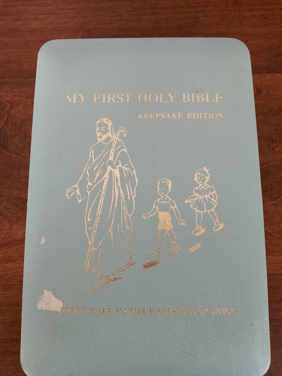 Vintage 1959 My First Holy Bible Keepsake Edition With Case | Etsy