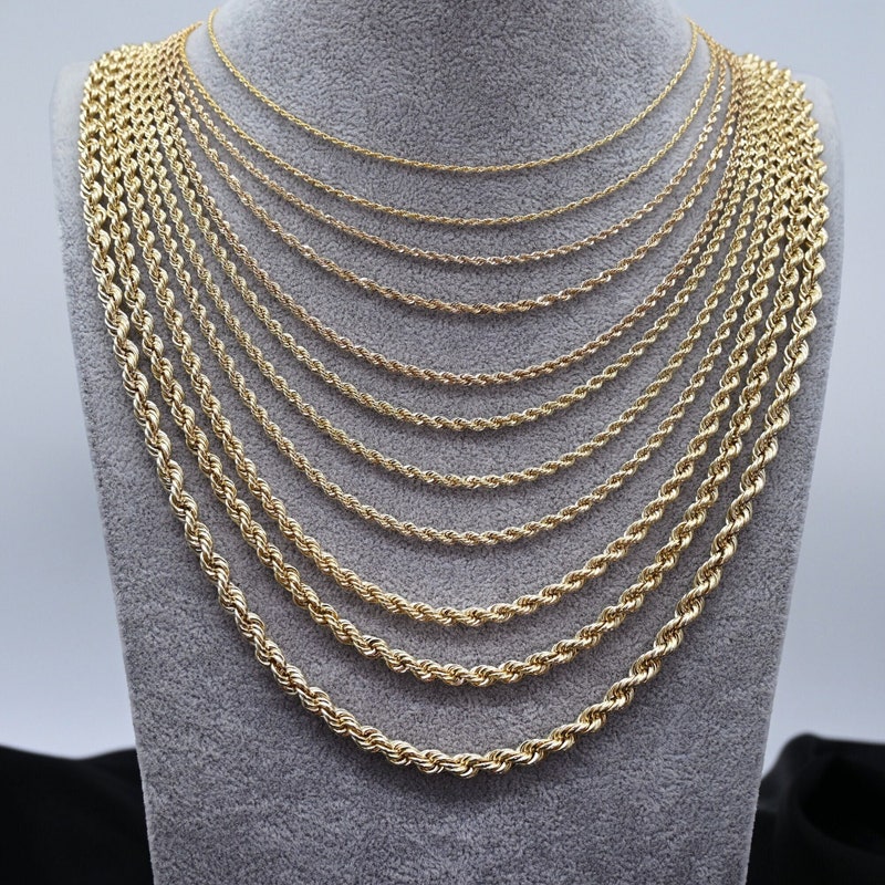 14k Gold Chain - Etsy