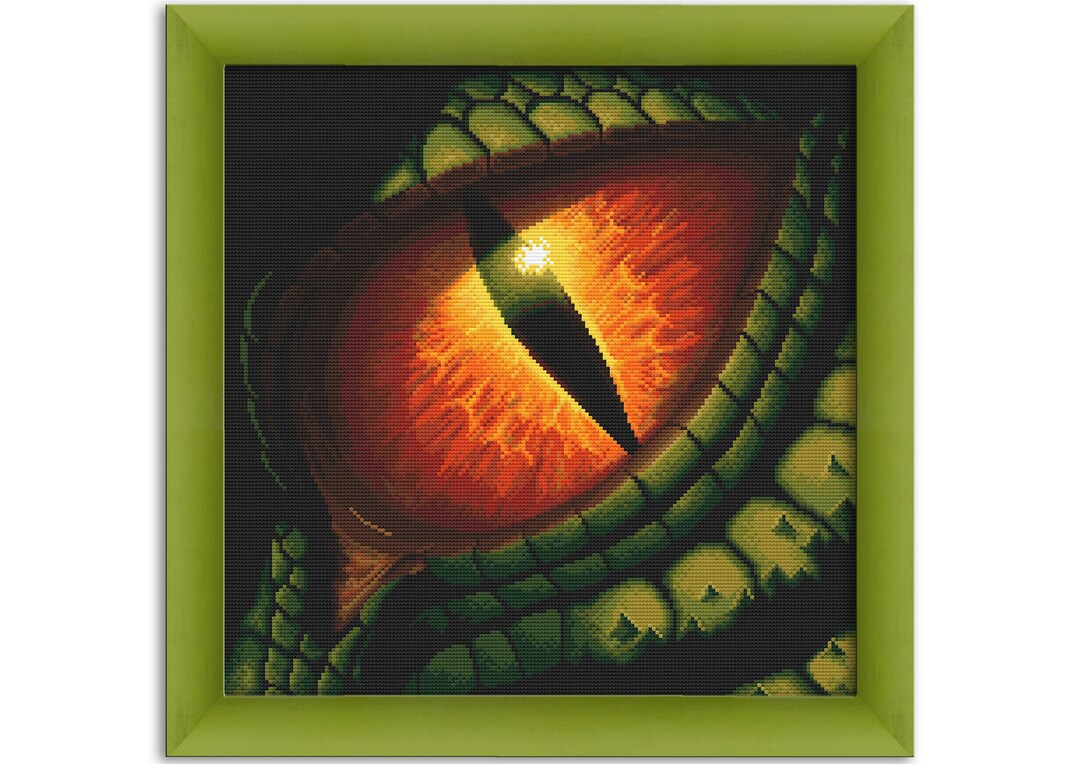 PDF Cross Stitch Pattern "dragon Eye" Instant Download - Etsy