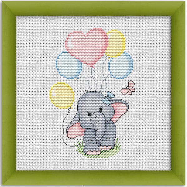 Cross Stitch Pattern Elephant - Etsy