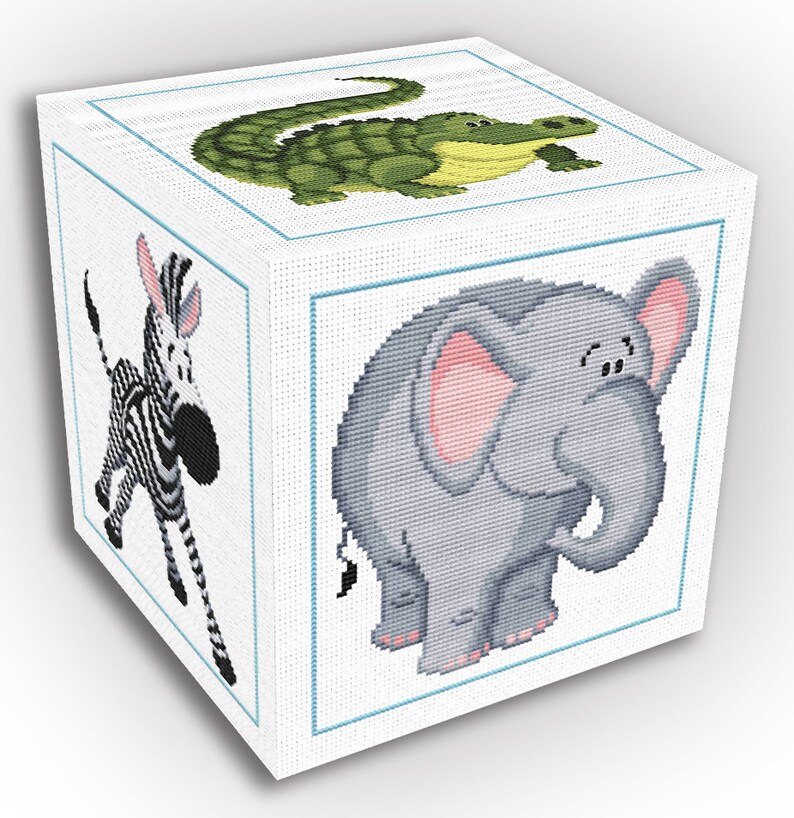 PDF Cross Stitch Pattern African Safari Animals Set Instant - Etsy