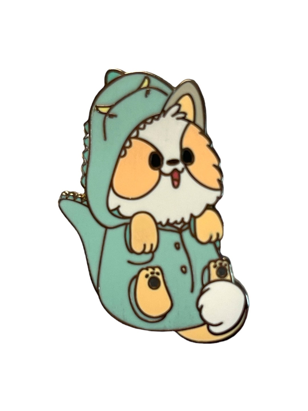 Dino Ginza Pomeranian Pin, Enamel Pin, Blue Merle Pomeranian Pin, Dog ...