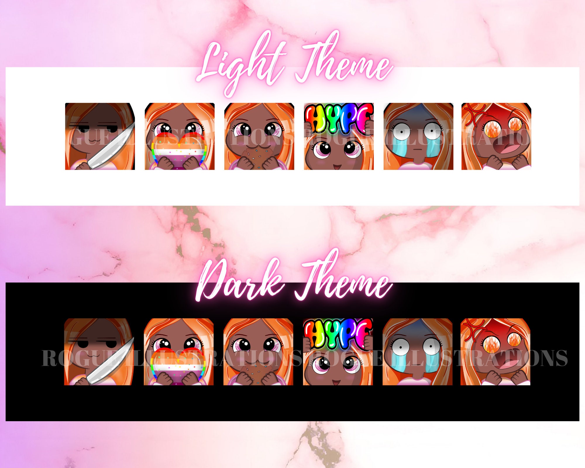Lesbian Themed Twitch Emotes, LQBTQIA Emotes, LGBTQ Emotes, Pride ...