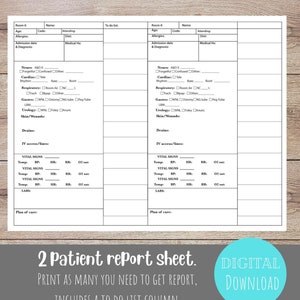 Nurse Hourly to Do, Nurse Shift Planner, 5 Patient Medication, Med Surg ...