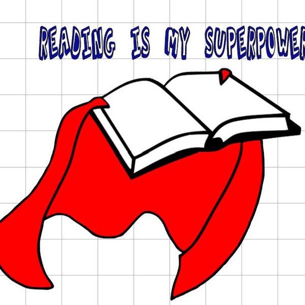 Reading is My Superpower - Etsy