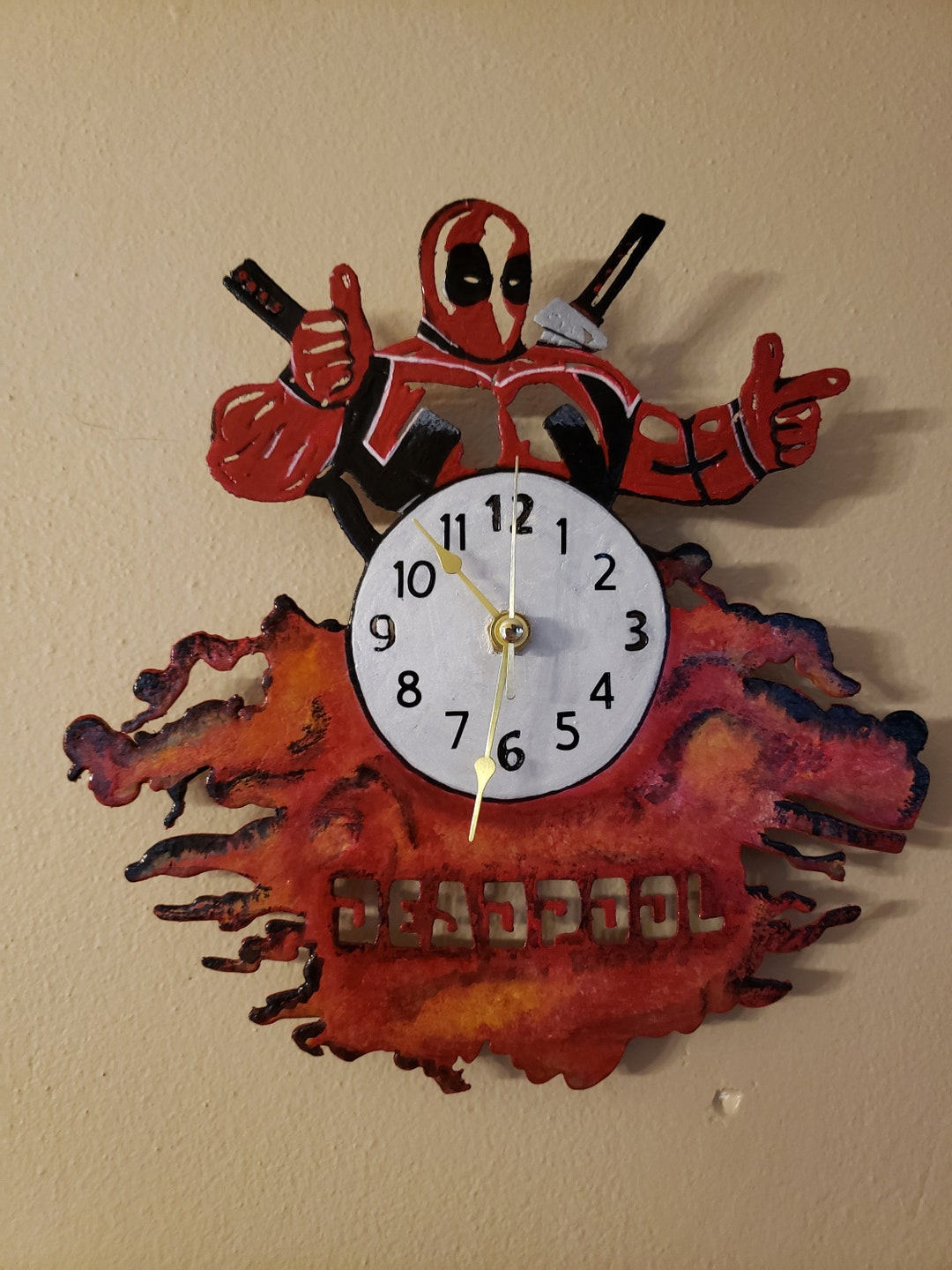 Deadpool Clock - Etsy