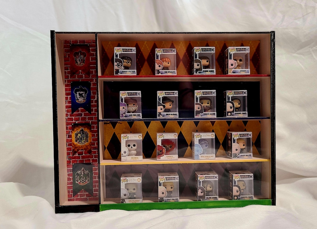 Itty Bitty Funko Pop Display Case: Harry Potter Theme, Acrylic Front - Etsy