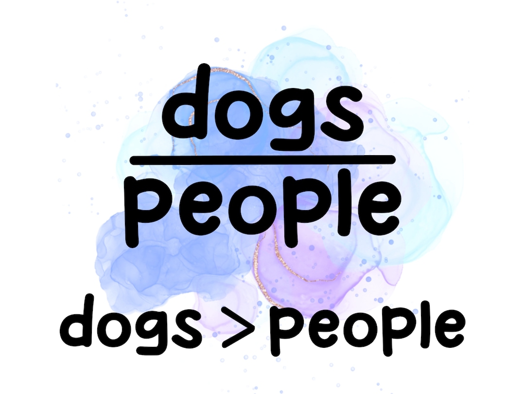 Dogs Over People Car Decal Sticker - Etsy