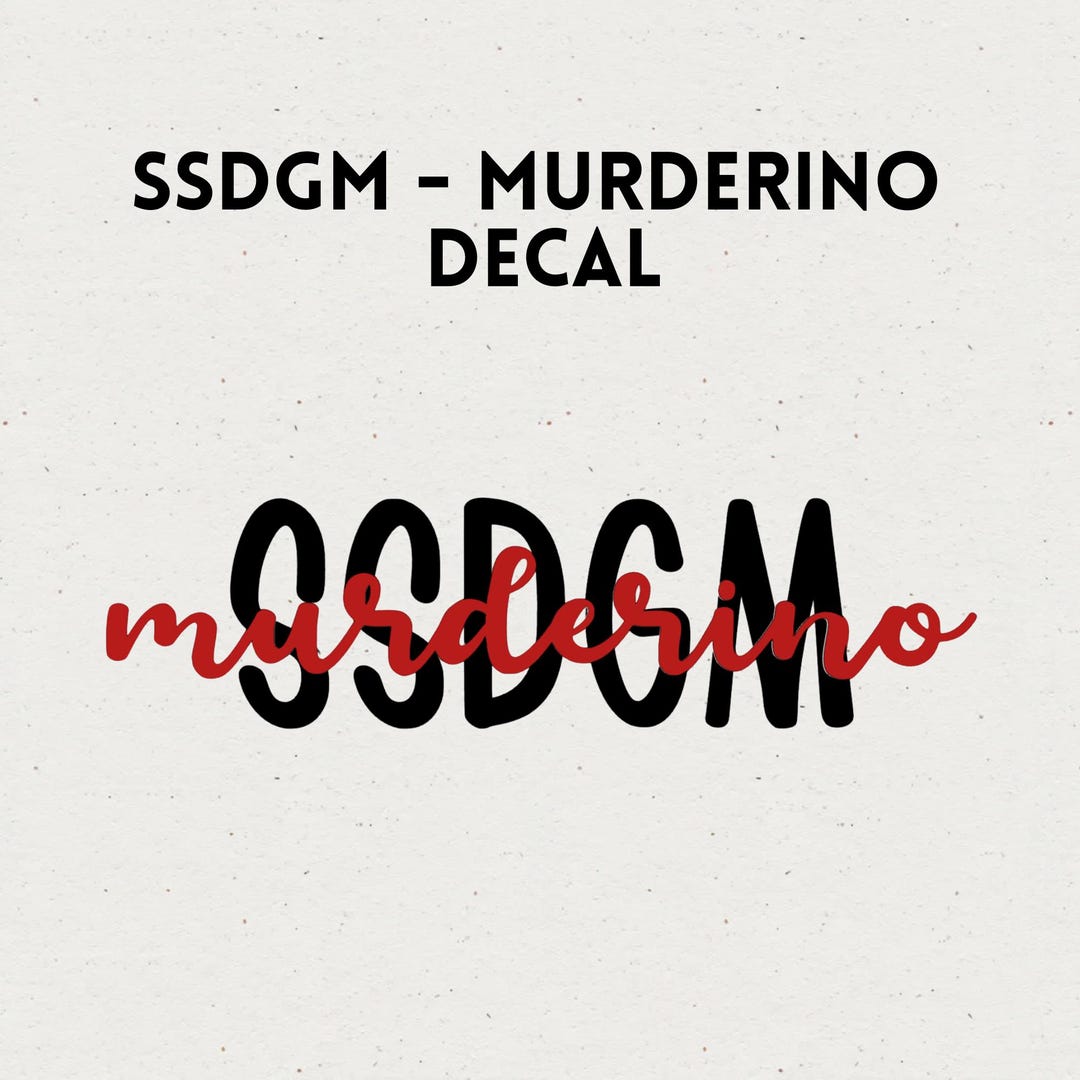 SSDGM Murderino Car Decal My Favorite Murder - Etsy