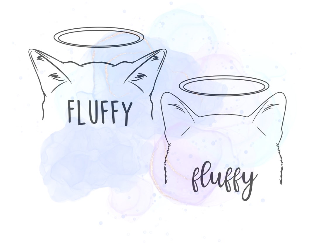 Personalized Cat Ear Halo Car Decal Sticker 3 Wide - Etsy