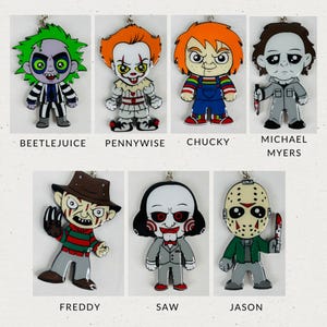 Horror Character Keychains - Etsy