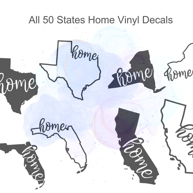 State Car Decal - Etsy