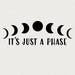 Lunatic Lunar Moon Phase Car Decal - Etsy