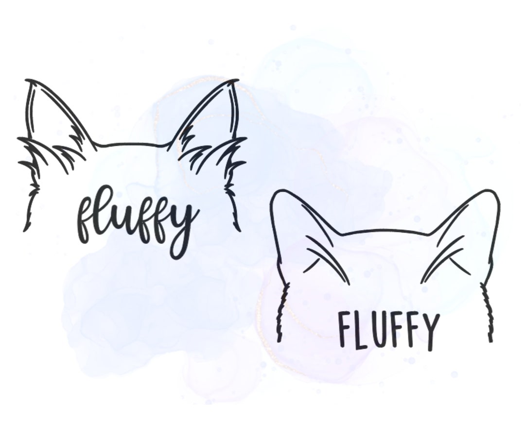 Personalized Cat Ear Car Decal Sticker 4 Wide - Etsy