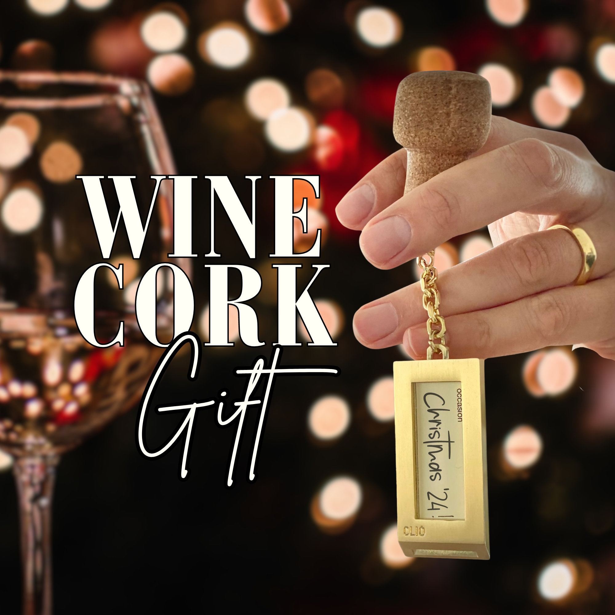Christmas Wine Cork Keepsake Gift Stocking Stuffer Wine Gifts for Wife ...
