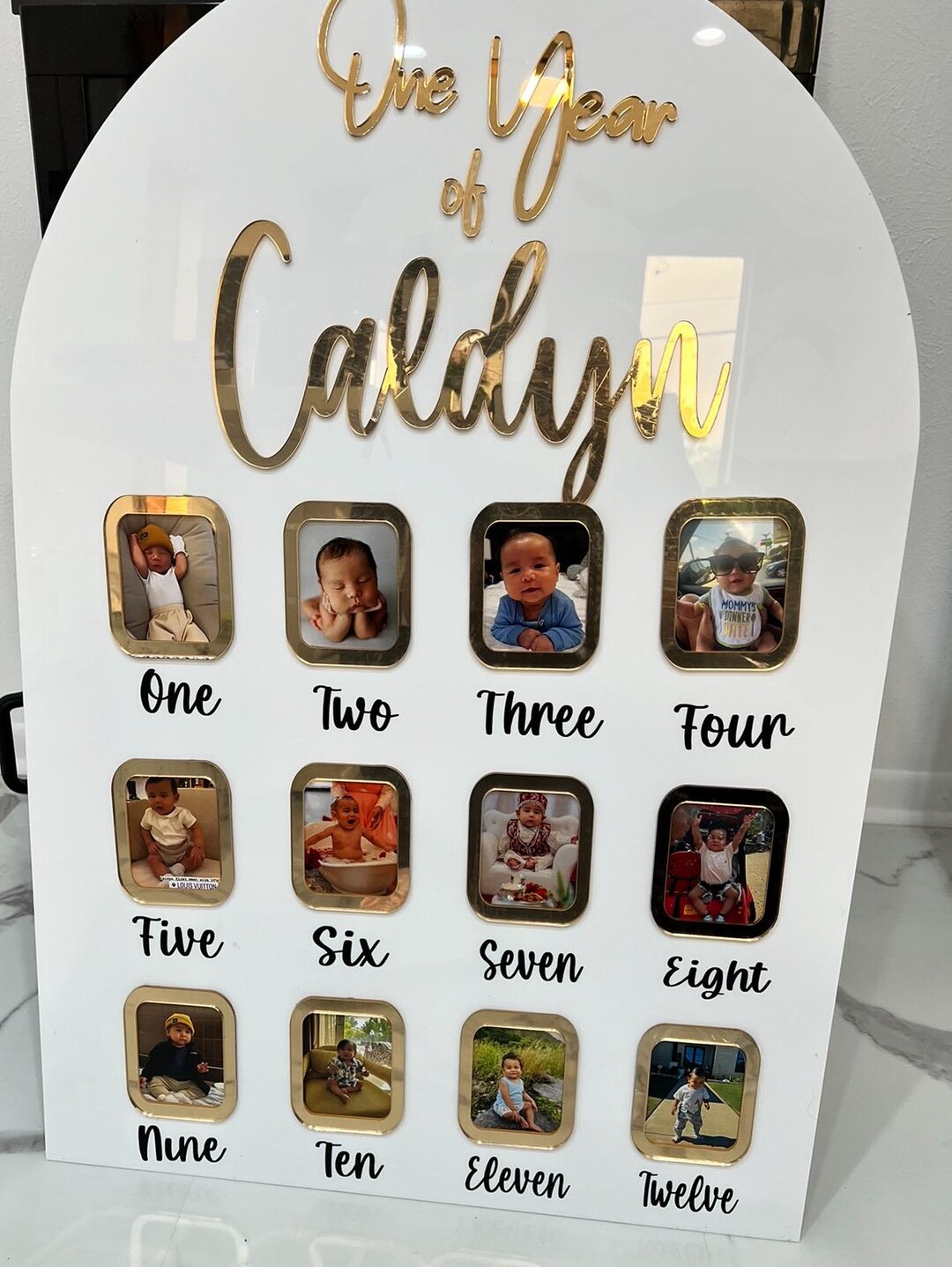 One Year Old Acrylic Sign - Etsy