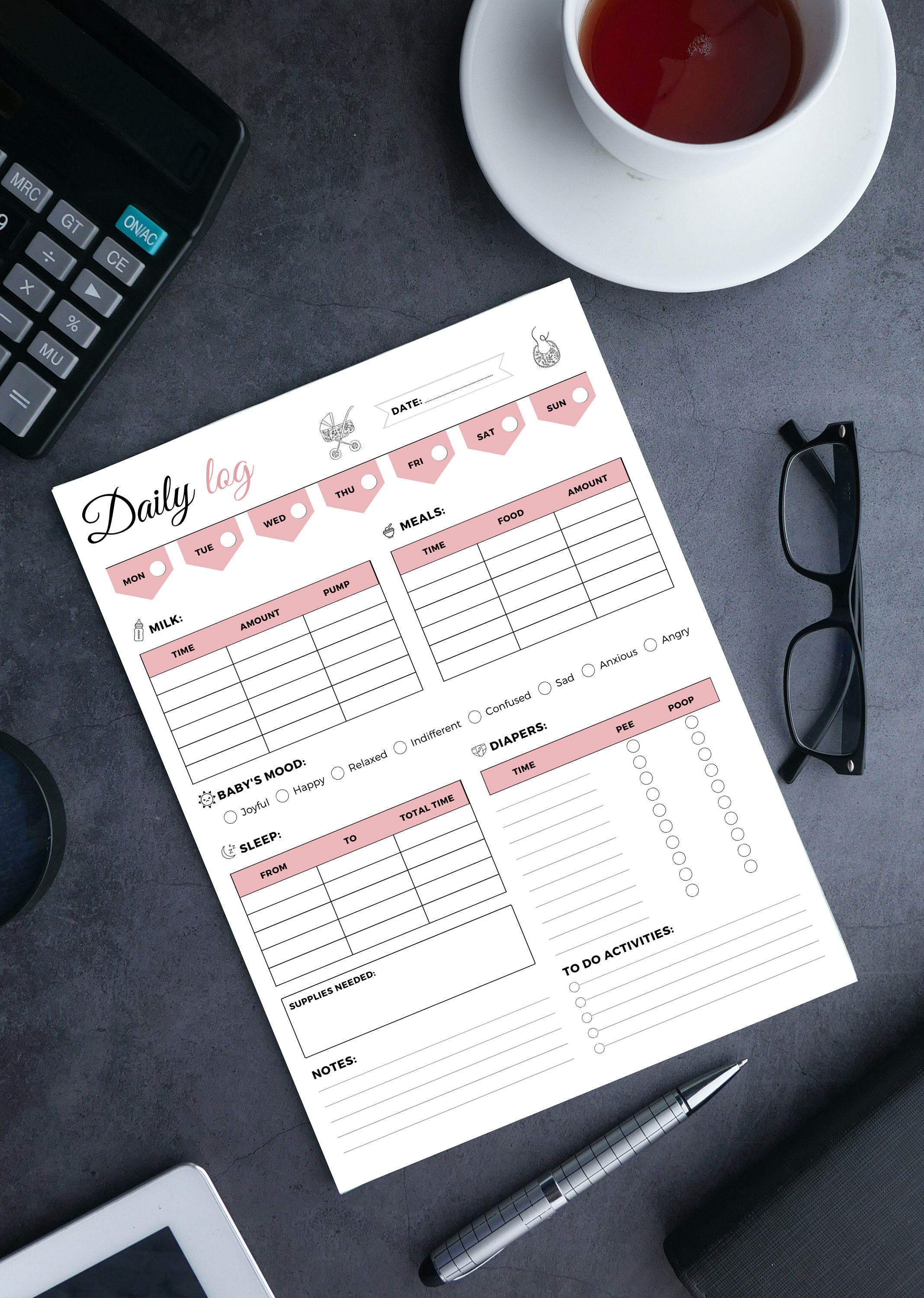 Baby Daily Log Printable Infant Daily Log Baby Care Tracker Etsy baby-daily-log-printable-infant-daily-log-baby-care-tracker-etsy