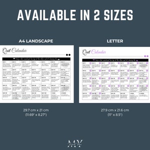 Quit Calendar, Quit Nicotine Calendar, 30-day Nicotine Free, Benefits ...