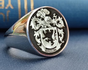 King Arthur Pendragon Coat of Arms Signet Ring - Etsy