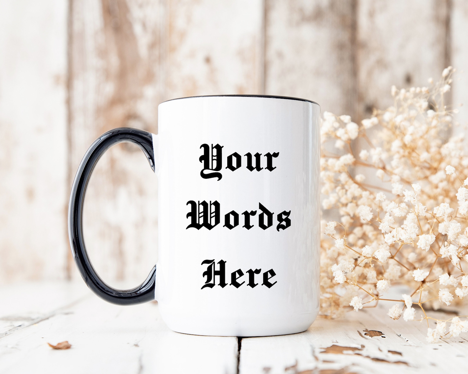 Custom Text Coffee Mug Customizable Coffee Cup Personalize - Etsy