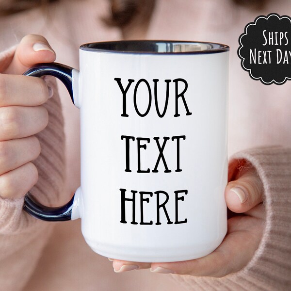 Text Mug - Etsy
