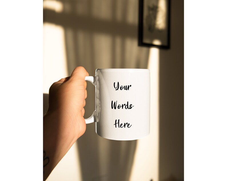 Custom Text Coffee Mug Customizable Coffee Cup Personalize - Etsy
