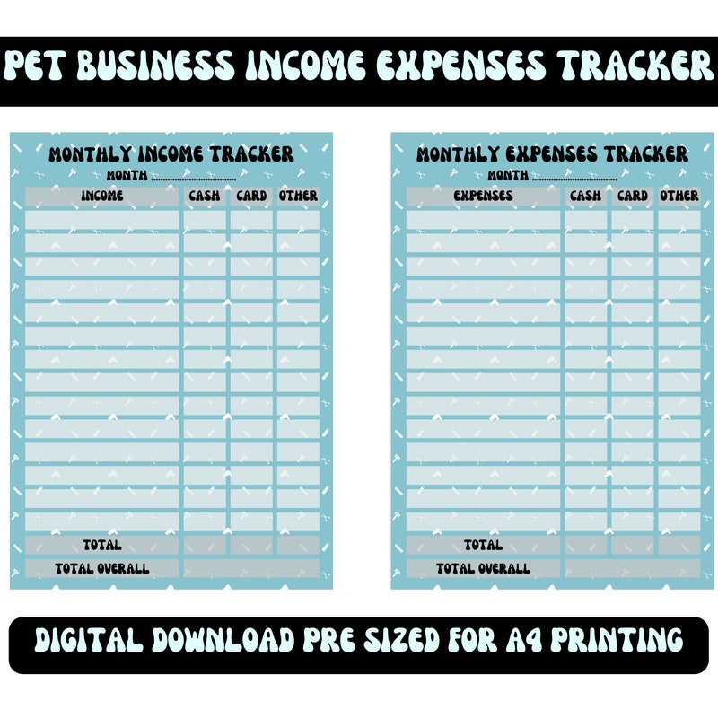 Dog Pet Spreadsheet - Etsy