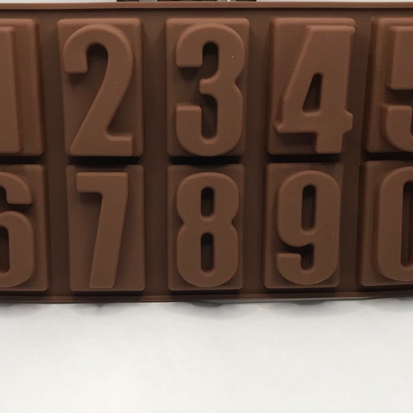 Chocolate Number Molds - Etsy