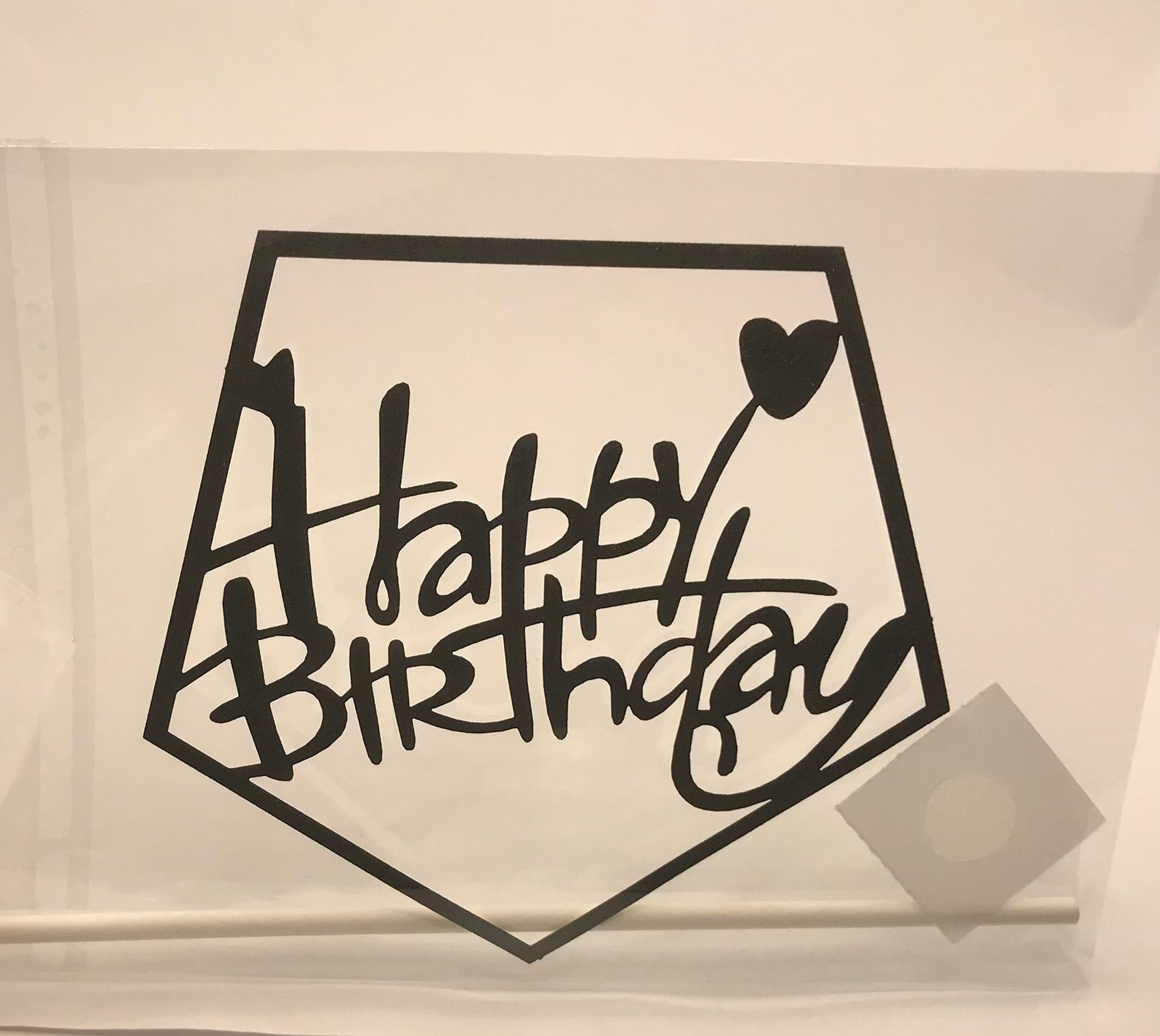 Octagon Glitter Cake Toppers - Etsy