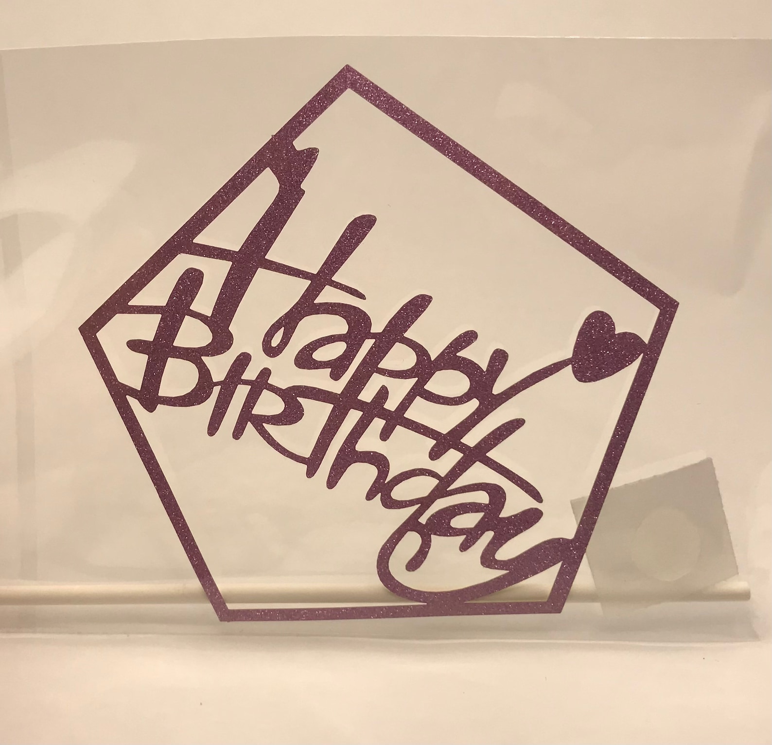 Octagon Glitter Cake Toppers - Etsy