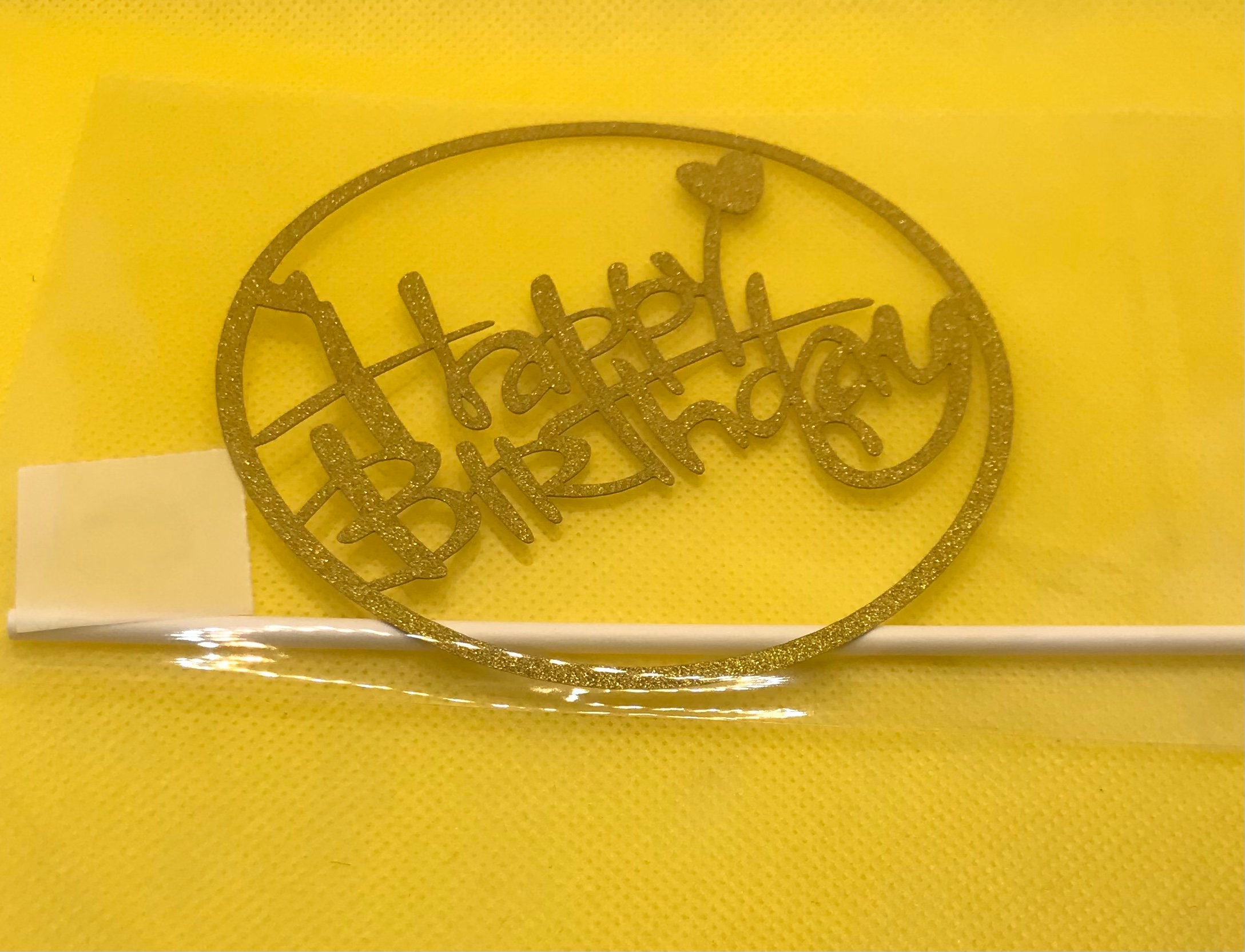 Happy Birthday Circle Cake Toppers - Etsy