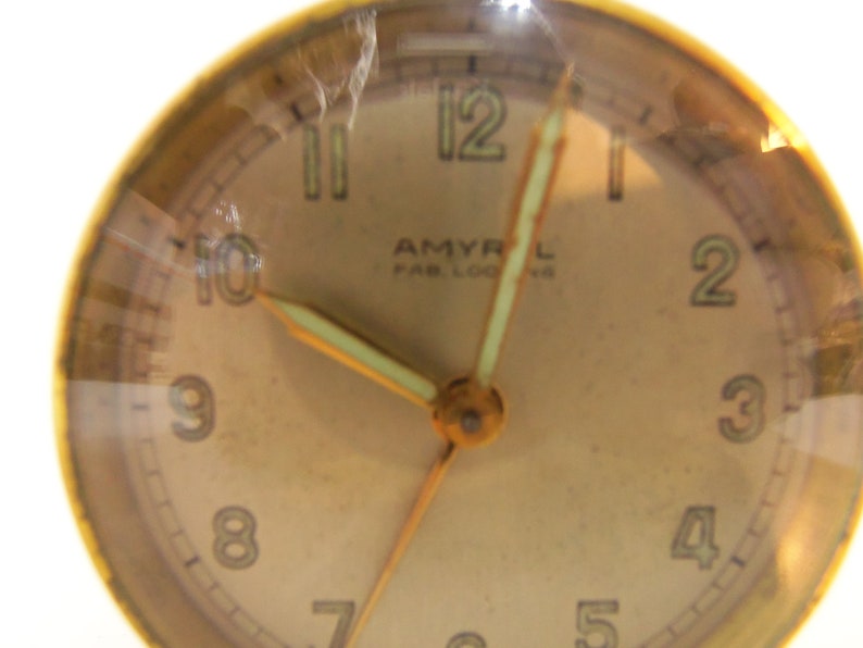 Vintage AMYRAL Fab. LOOPING Swiss Travel Mechanical Alarm Clock RARE - Etsy