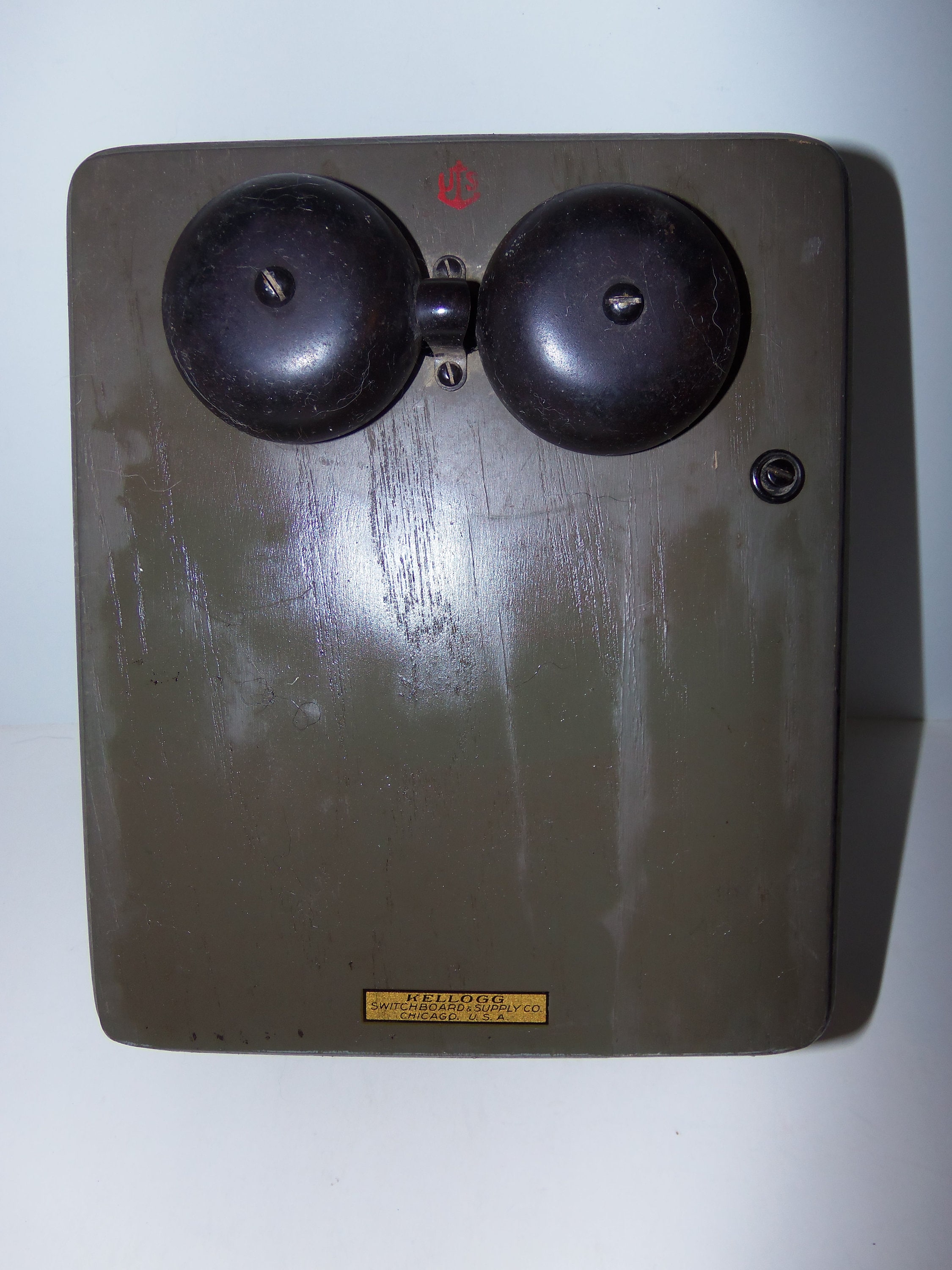 Antique WW2 US Navy Kellogg Switchboard Hand Crank Box Phone - Etsy