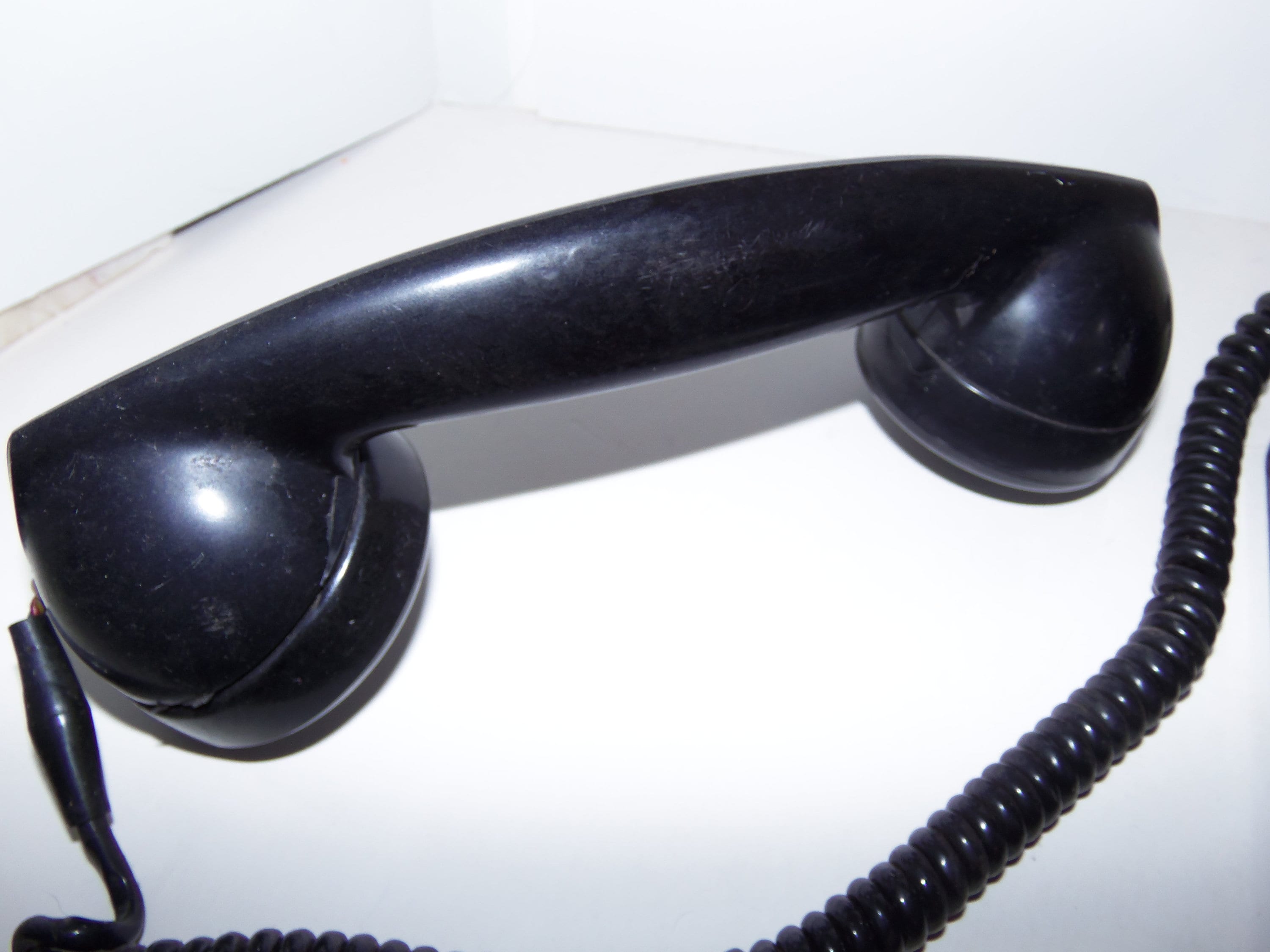 Antique Black PTT Rotary Bakelite Phone Ericsson Receiver Telephone - Etsy