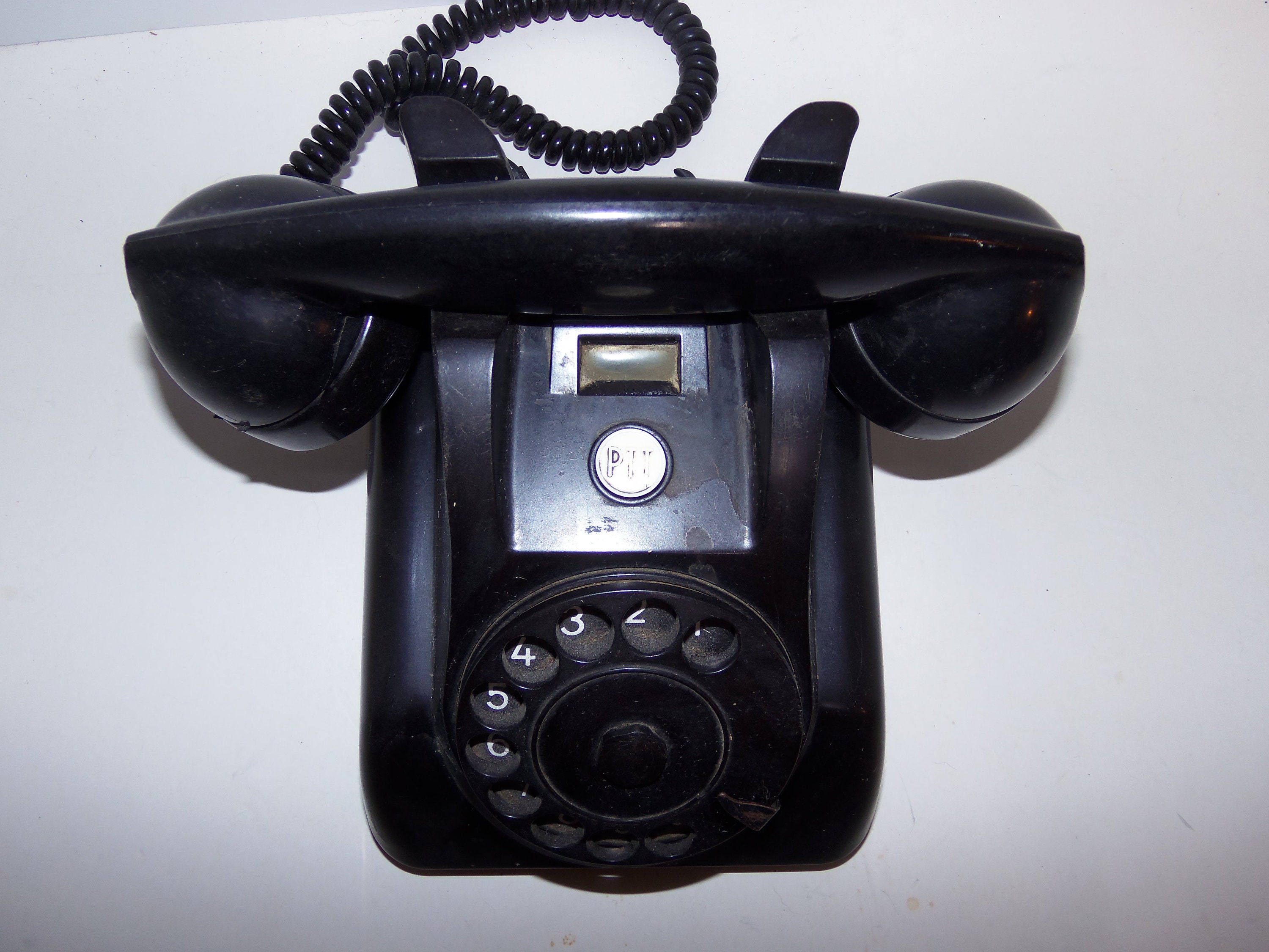 Antique Black PTT Rotary Bakelite Phone Ericsson Receiver Telephone - Etsy