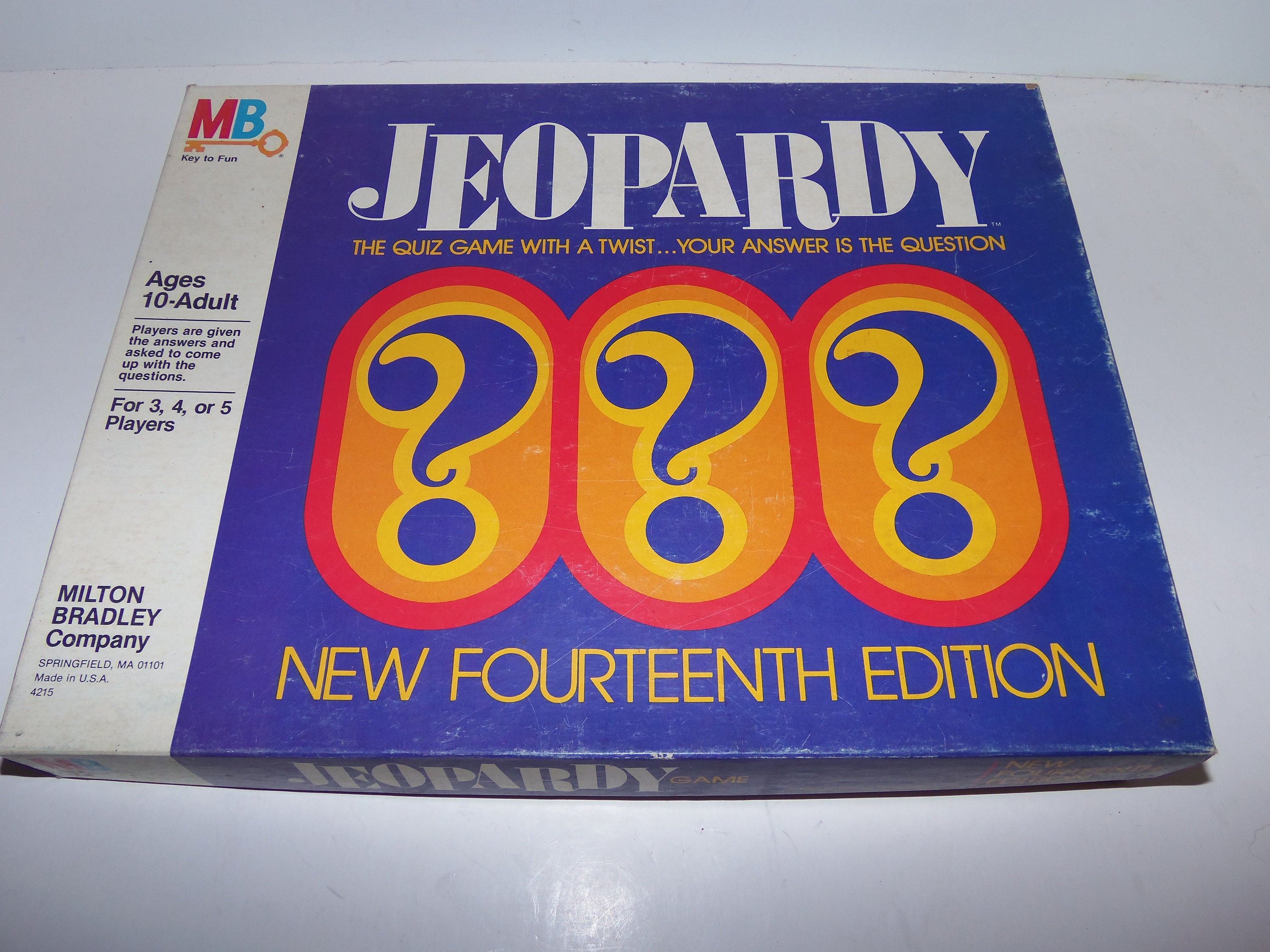 Vintage 1982 Jeopardy Board Game 14th Edition by Milton Bradley - Etsy