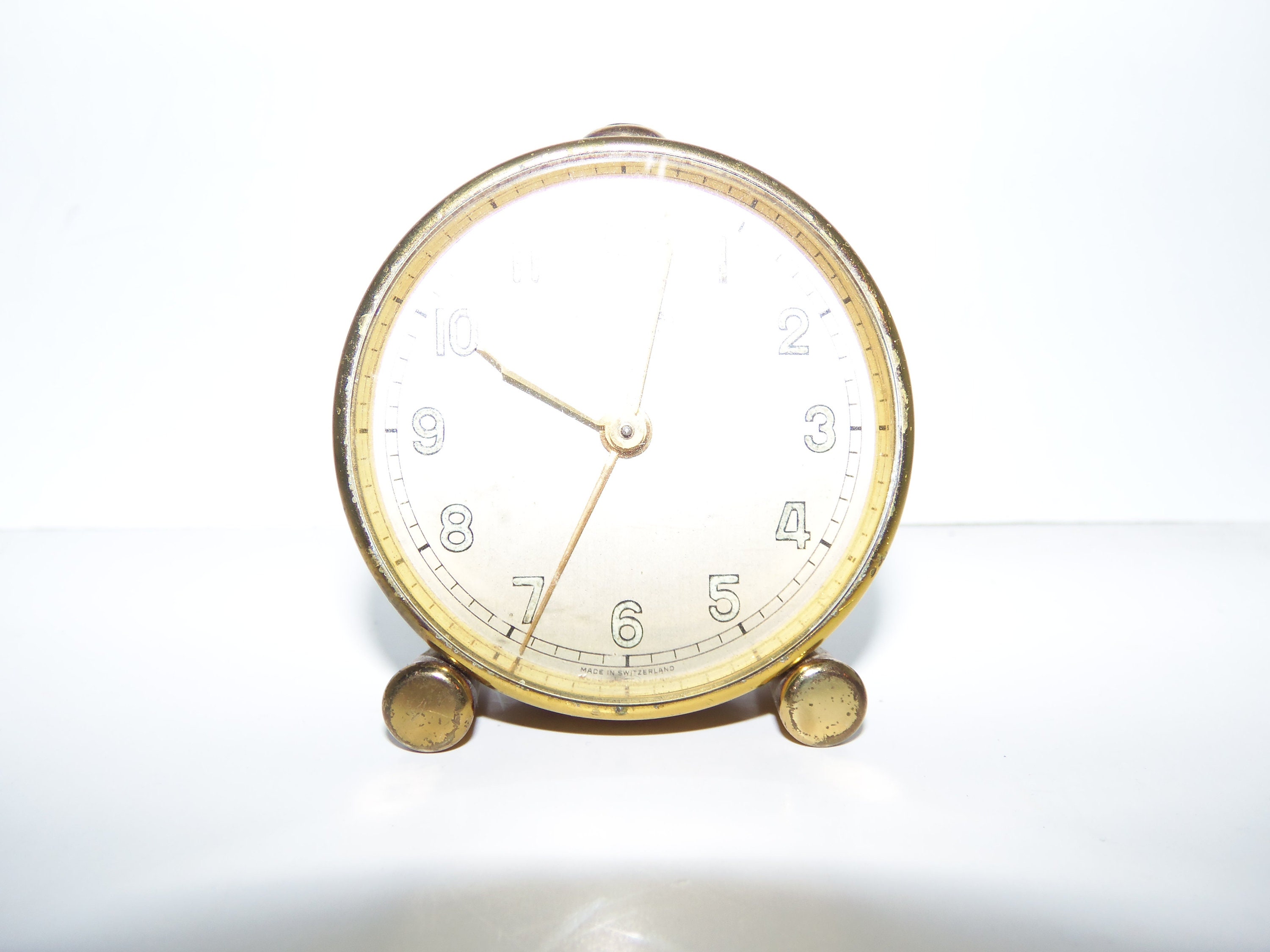 Vintage AMYRAL Fab. LOOPING Swiss Travel Mechanical Alarm Clock RARE - Etsy