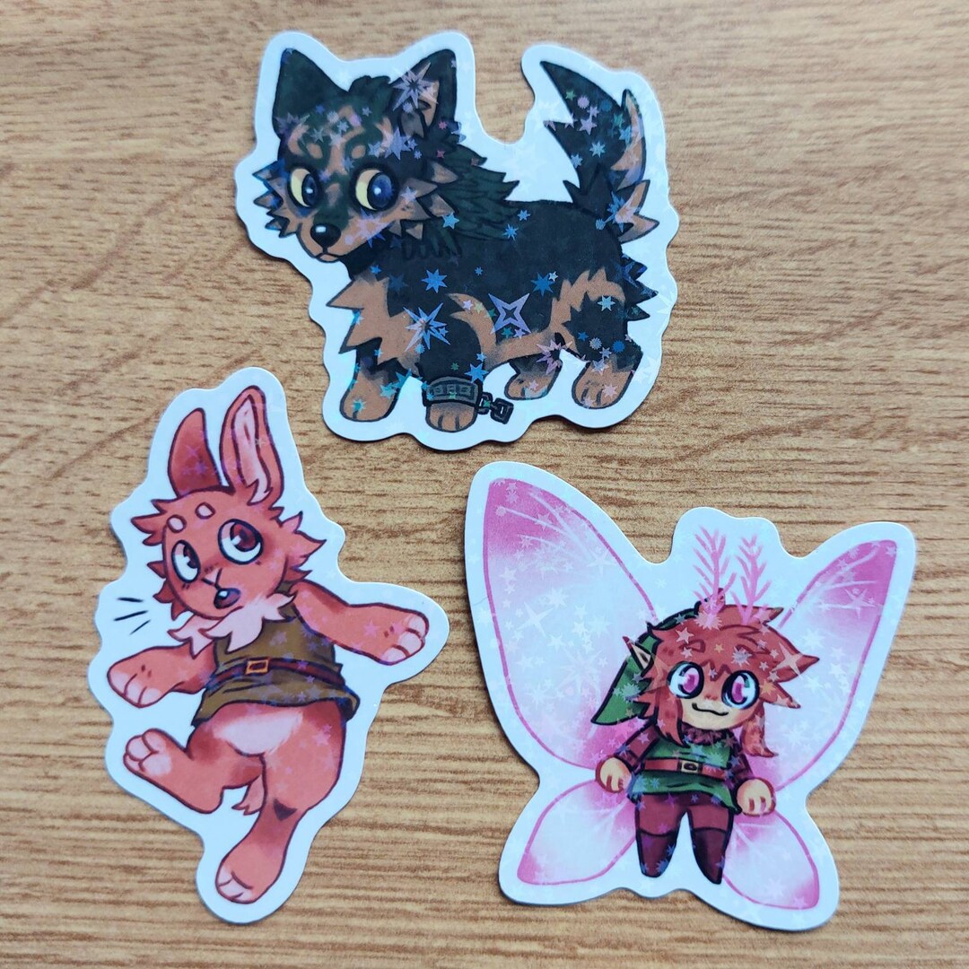 Link's Cutest Forms 3 Pcs Holographic Sticker Set the - Etsy
