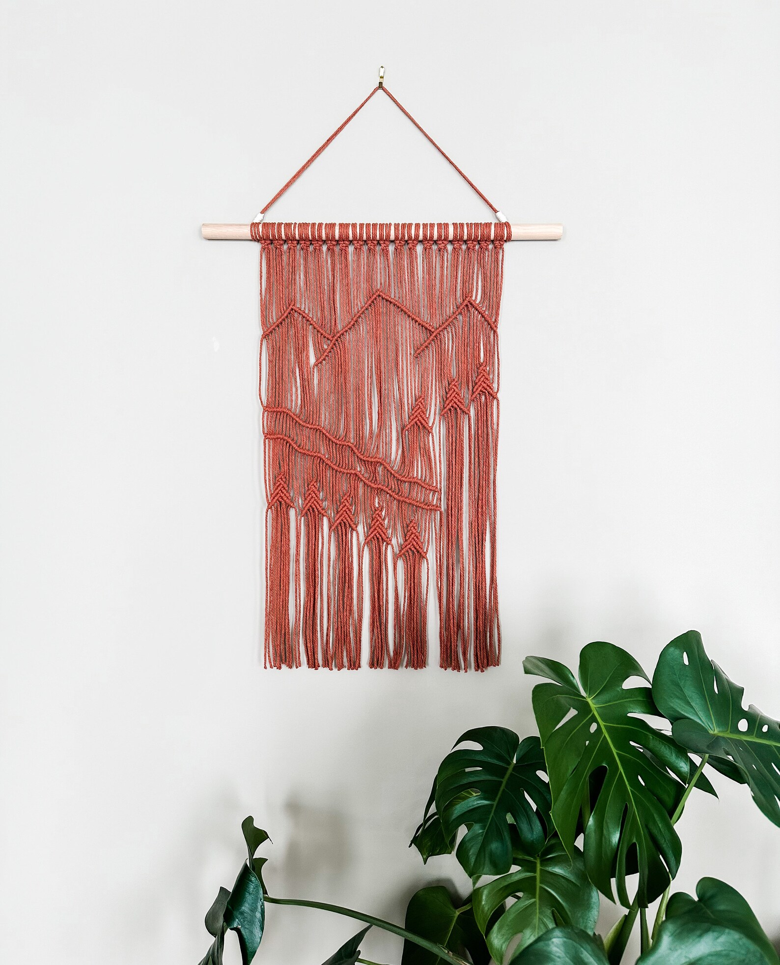 Mountain Range Macrame Three Sisters Macrame Wall Hanging Macrame ...