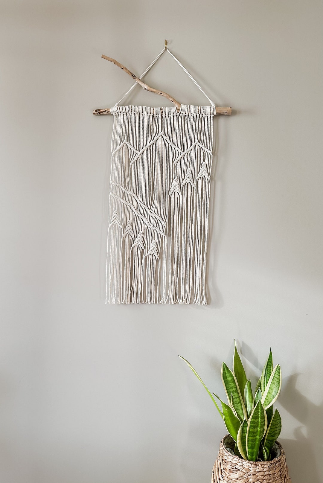 Mountain Range Macrame Three Sisters Macrame Wall Hanging Macrame ...