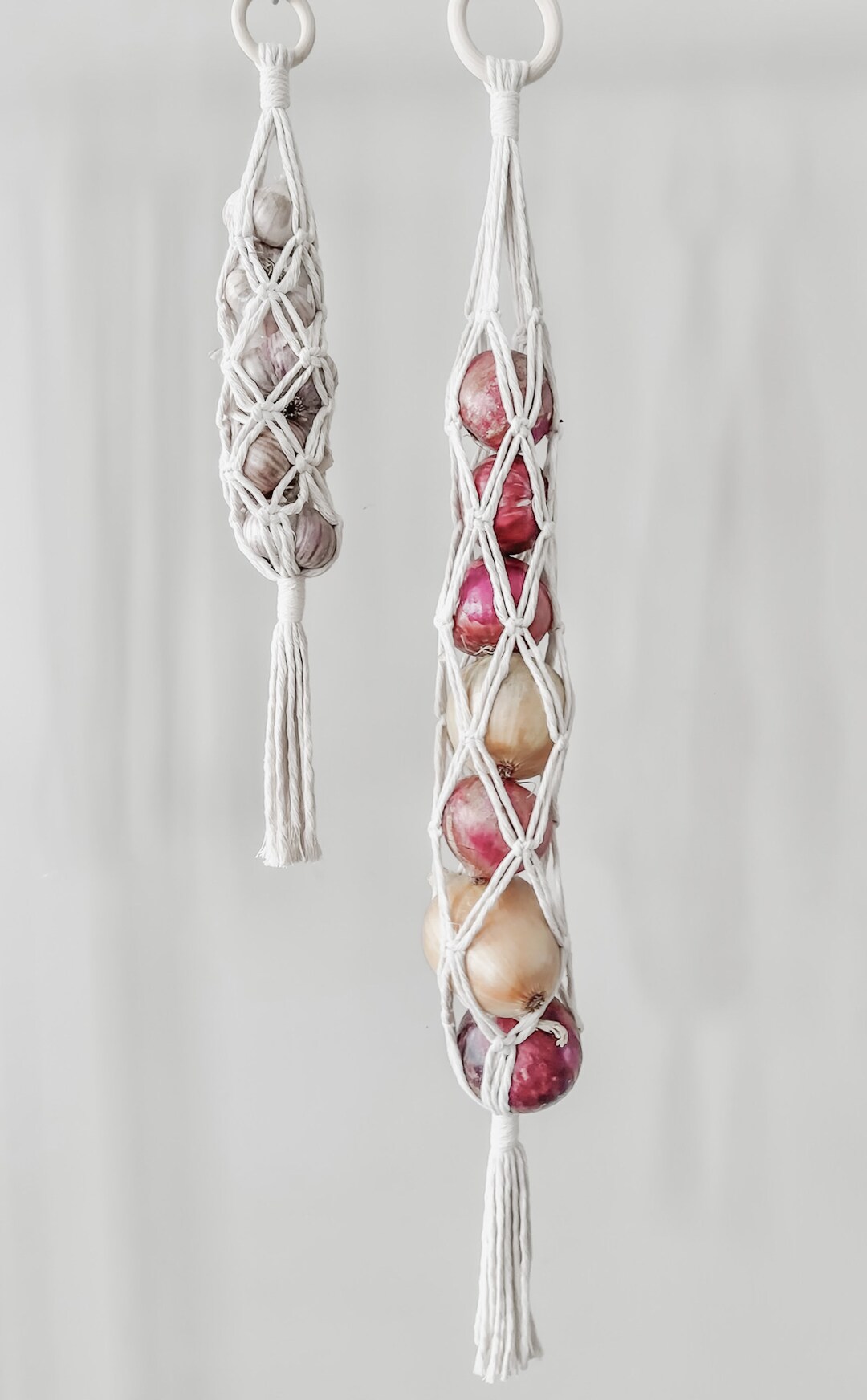Macrame Produce Storage Produce Storage Produce Hangers - Etsy