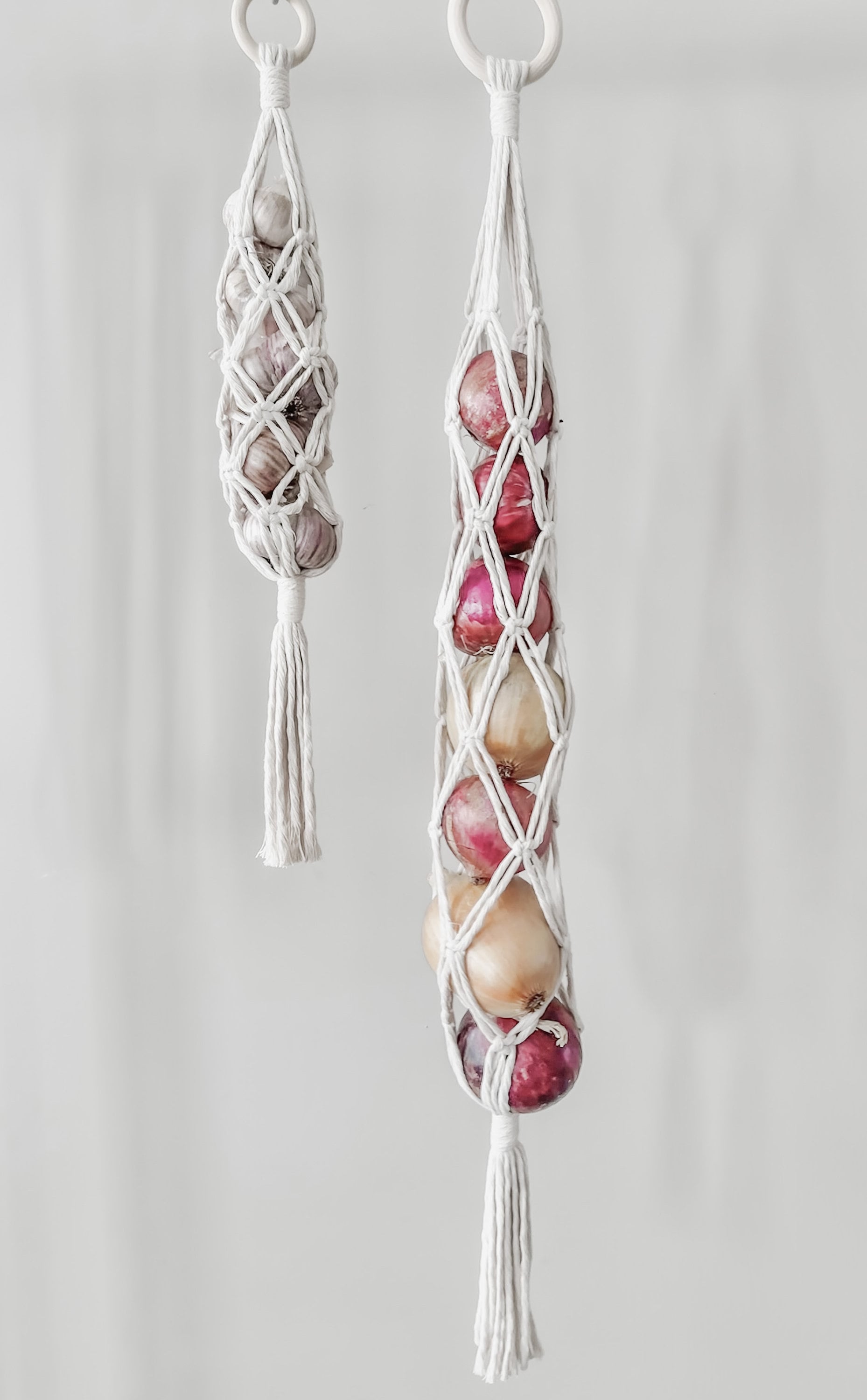 Macrame Produce Storage Produce Storage Produce Hangers - Etsy