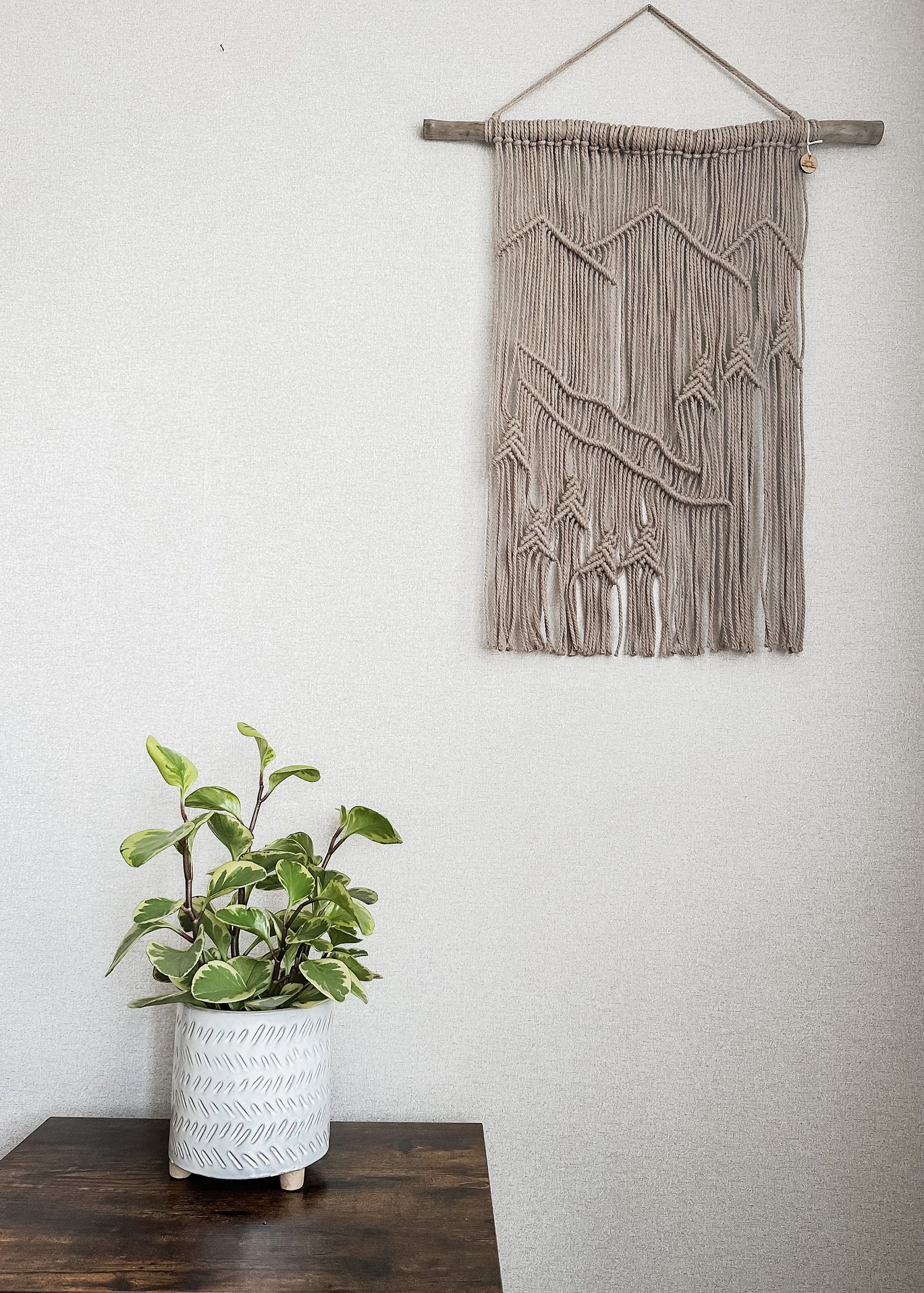 Mountain Range Macrame Three Sisters Macrame Wall Hanging Macrame ...