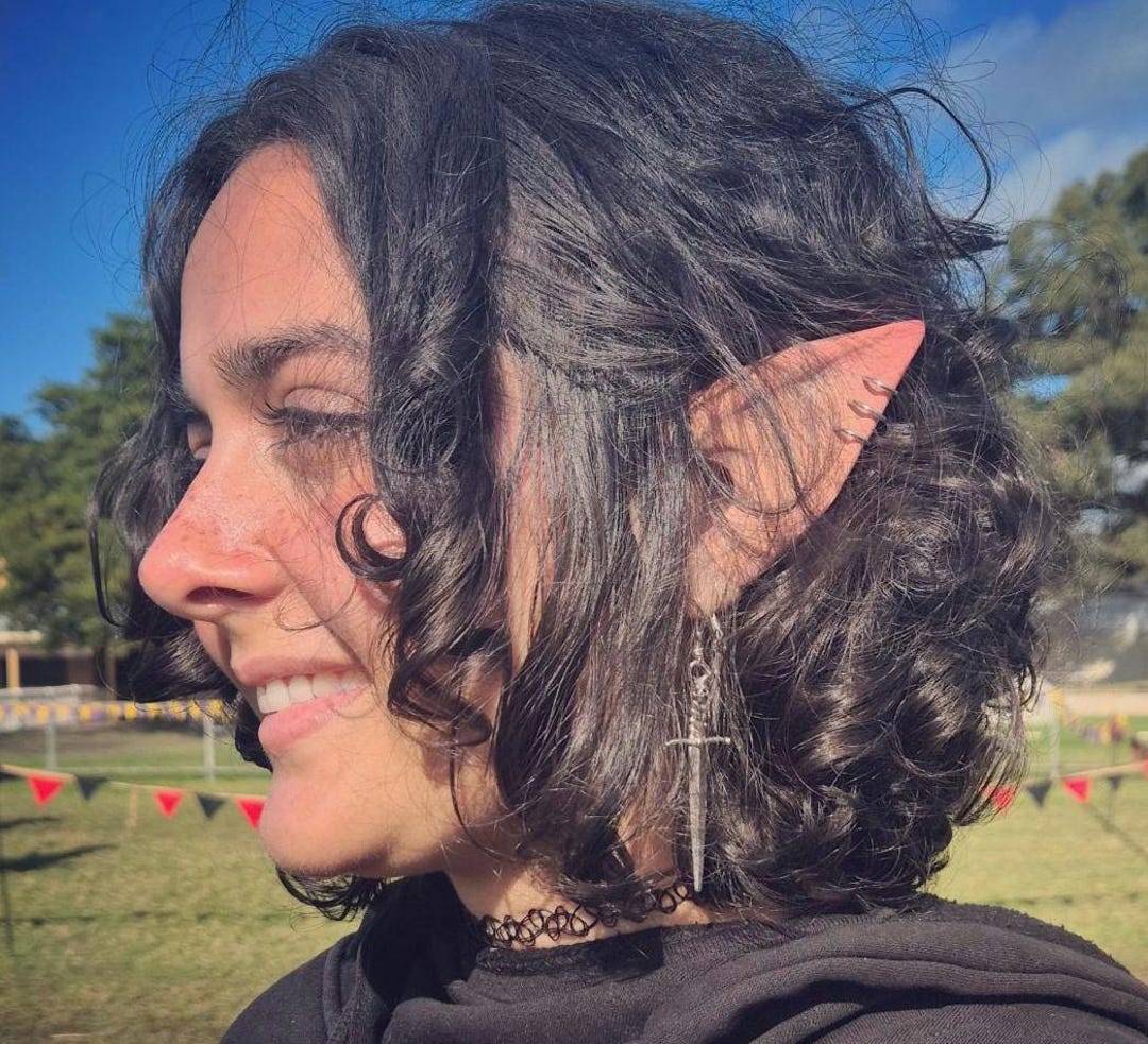 Classic - Elf Ears Latex Prosthetic Hobbit Fairy Cosplay Costume Larp ...
