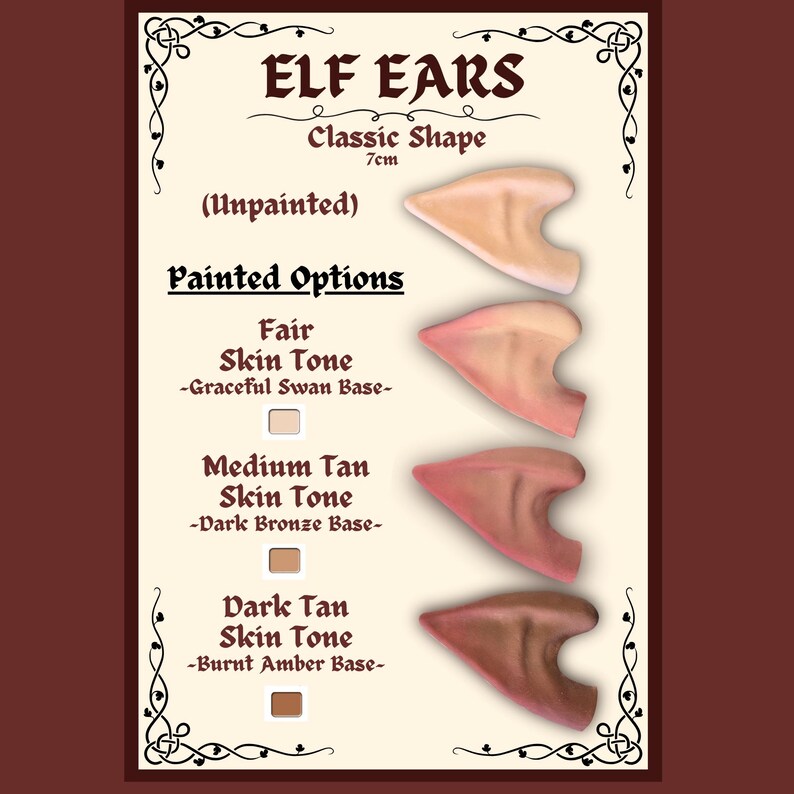 Classic - Elf Ears Latex Prosthetic Hobbit Fairy Cosplay Costume Larp ...