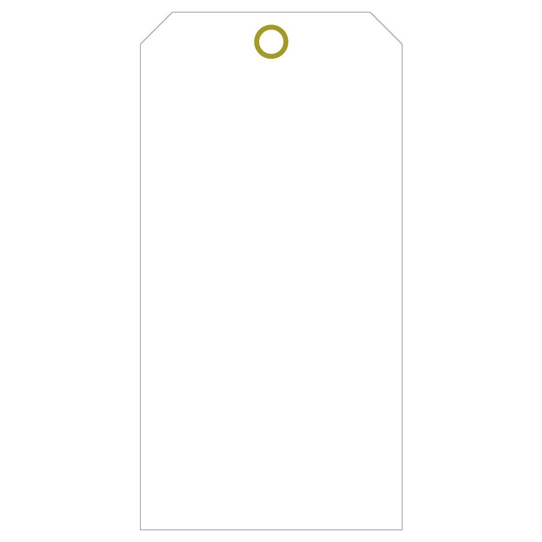 2" X 4" White Plastic Waterproof Tags 100 per Pack - Etsy