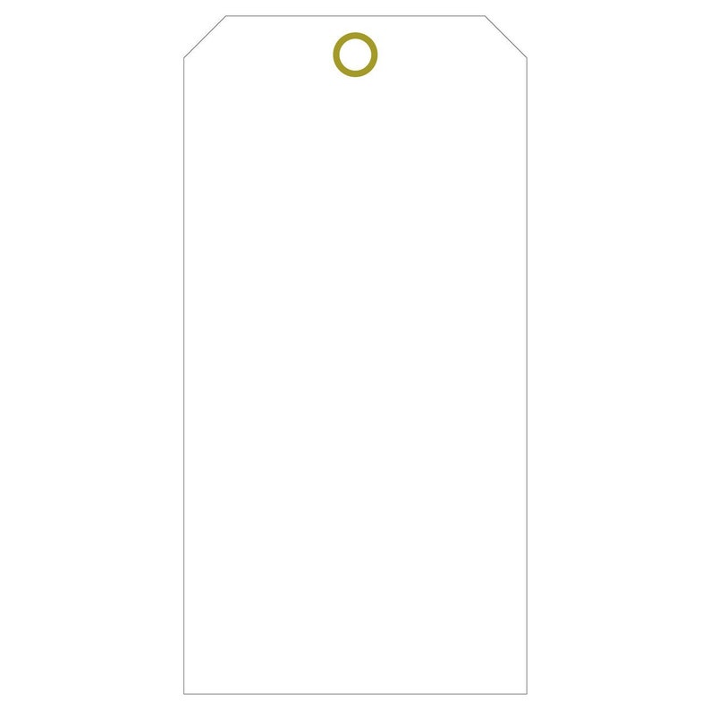 2" X 4" White Plastic Waterproof Tags 100 per Pack - Etsy