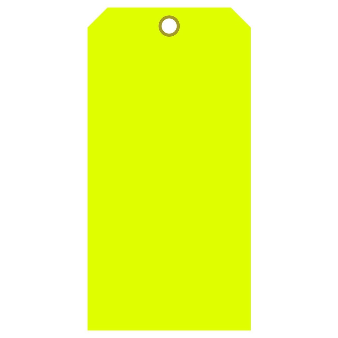 2" X 4" Fluorescent Yellow Plastic Waterproof Tags 100 per Pack - Etsy
